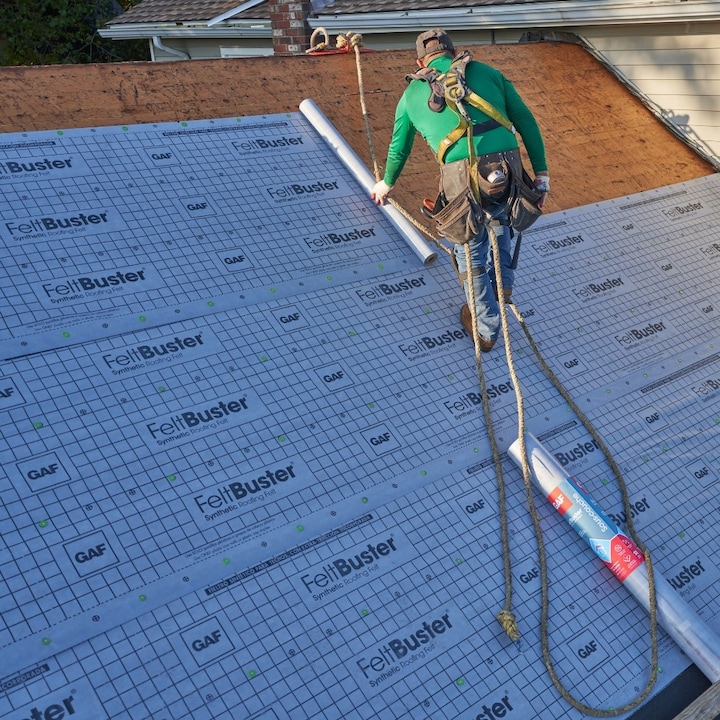 double layer roofing felt